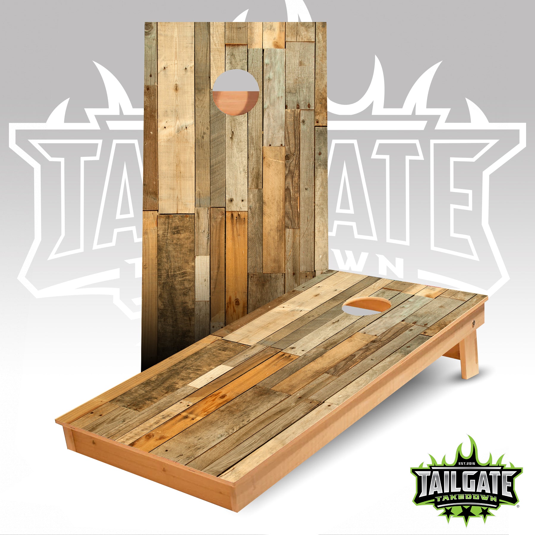 Rustic Pallet Wood #6 Cornhole Boards